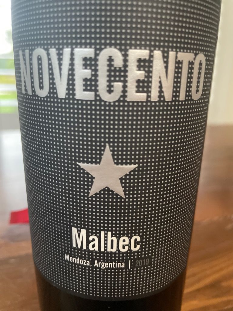 2020 Dante Robino Malbec Novecento, Argentina, Mendoza - CellarTracker