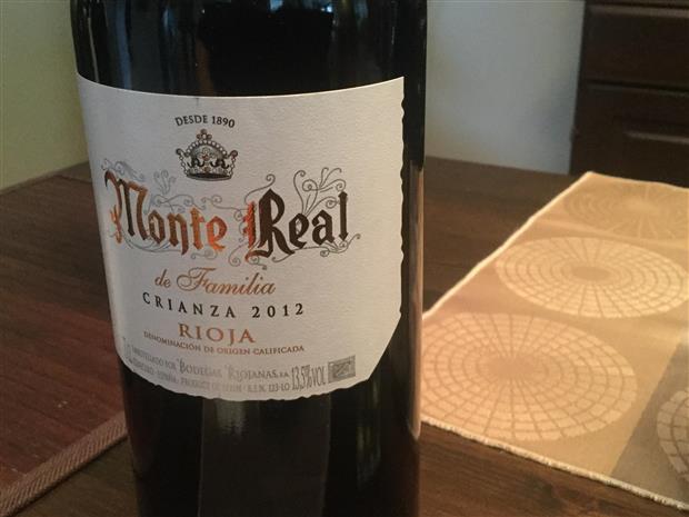 2012 Bodegas Riojanas Rioja Monte Real Crianza, Spain, La Rioja, Rioja ...