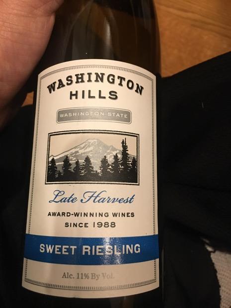 2011 Washington Hills Late Harvest Riesling, USA, Washington, Columbia ...