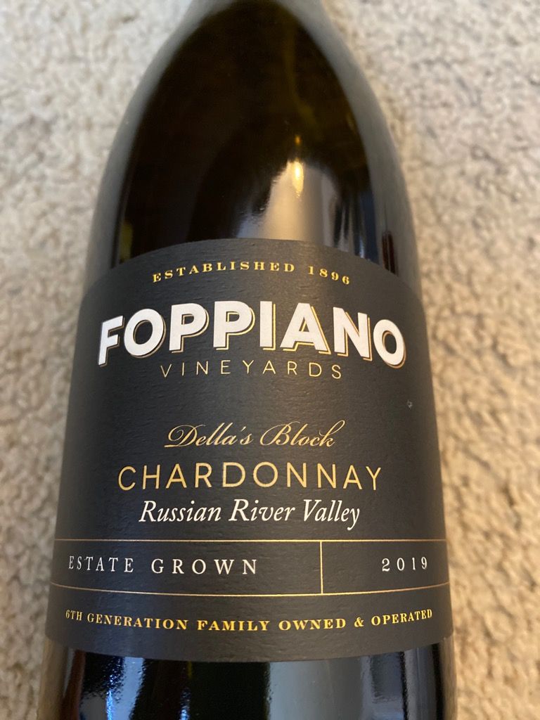 2019 Foppiano Chardonnay Della's Block, USA, California, Sonoma County ...
