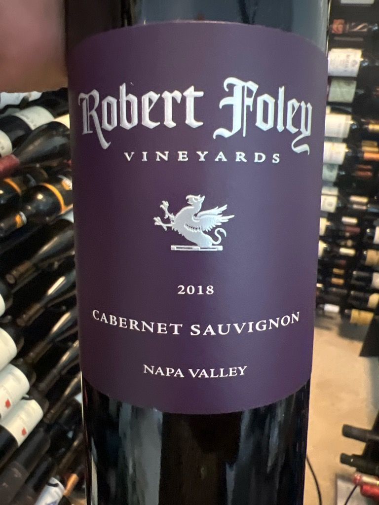 2018 Robert Foley Cabernet Sauvignon, USA, California, Napa Valley ...