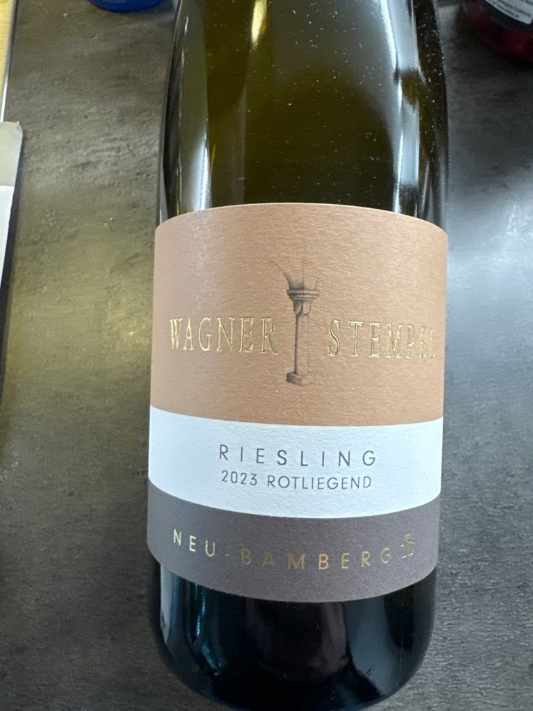 2023 Wagner-Stempel Riesling Neu Bamberg "Rotliegend", Germany, Rheinhessen - CellarTracker