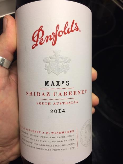 2014 Penfolds Max's Shiraz Cabernet, Australia, South Australia ...
