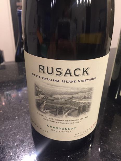 2015 Rusack Chardonnay Santa Catalina Island Vineyards, USA, California ...