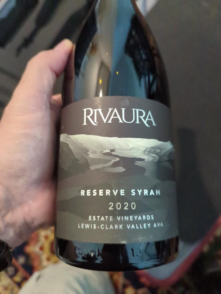 2021 Rivaura Syrah Reserve, USA, Idaho/Washington, Lewis-Clark Valley ...