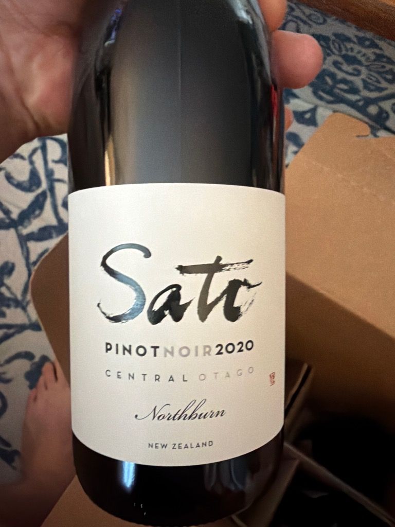 2020 Sato Pinot Noir Northburn, New Zealand, South Island, Otago ...