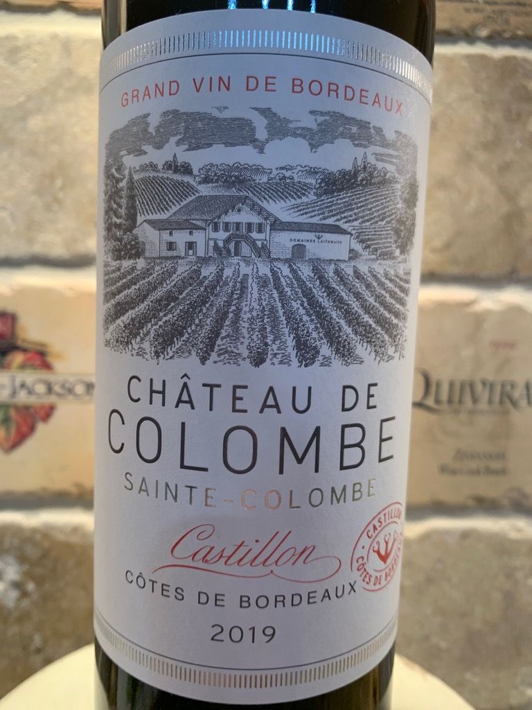 2019 Château Sainte-Colombe, France, Bordeaux, Libournais, Castillon ...