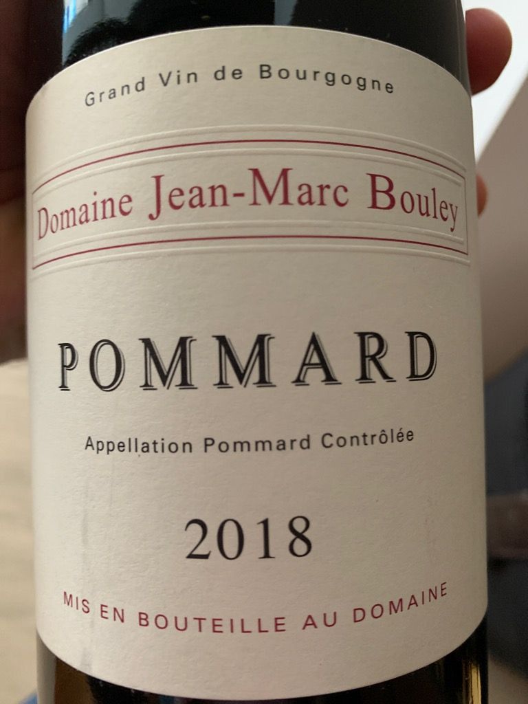 2018 Domaine Jean-Marc / Thomas Bouley Pommard, France, Burgundy, Côte ...