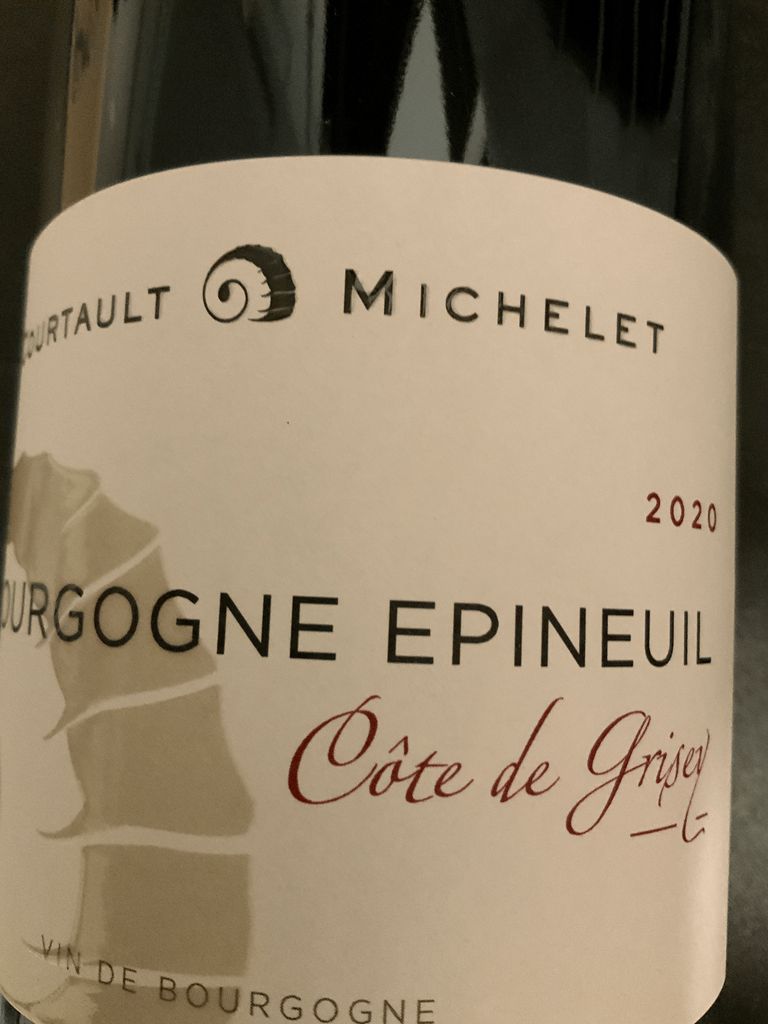 2020 Domaine Courtault Michelet Bourgogne-Epineuil Côte de Grisey ...