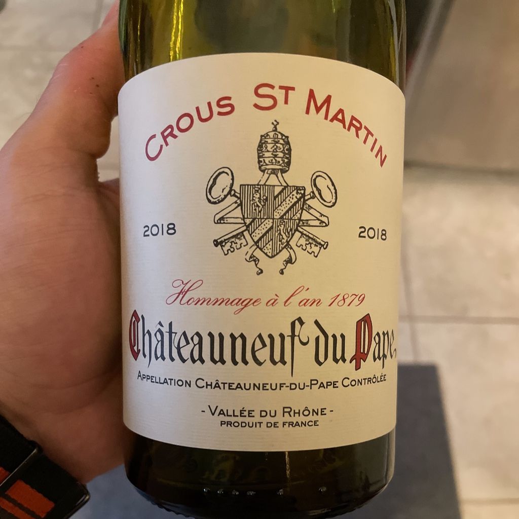 2018 Crous St. Martin Châteauneuf-du-Pape Hommage a L'an 1879, France ...