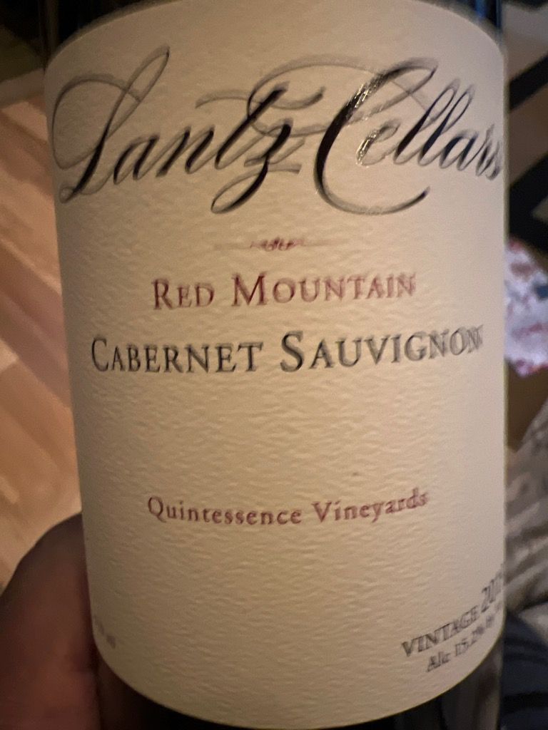 2019 Lantz Cellars Cabernet Sauvignon Red Mountain Cabernet, USA ...