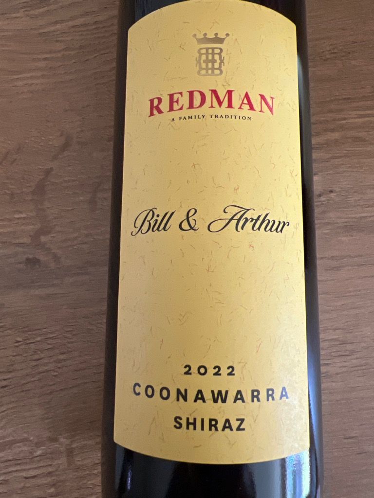 2022 Redman Wines Shiraz Bill & Arthur, Australia, South Australia ...