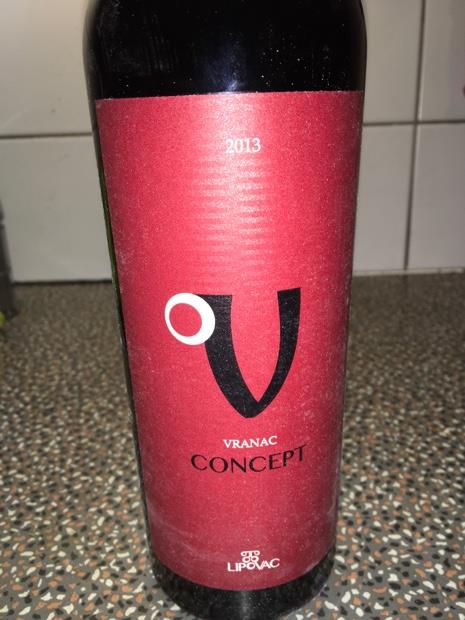 2016 Lipovac Vranac Concept, Montenegro, Podgorica, Zagarac - CellarTracker