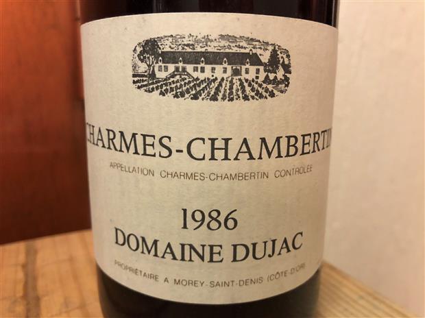 1986 Domaine Dujac Charmes-Chambertin, France, Burgundy, Côte de Nuits ...