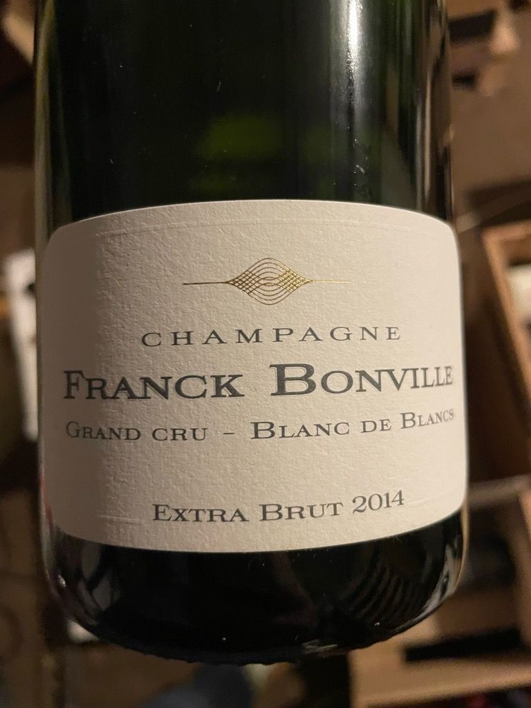 2014 Franck Bonville Champagne Grand Cru Blanc de Blancs Extra Brut ...