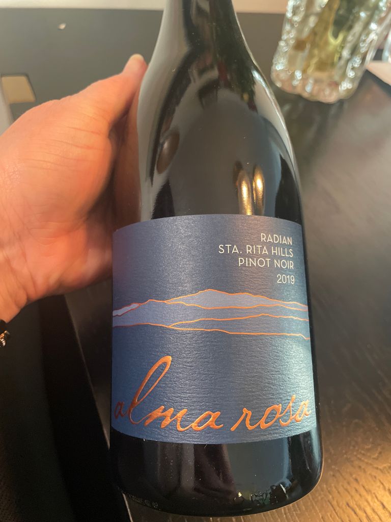 2019 Alma Rosa Pinot Noir Radian Sta. Rita Hills, USA, California ...