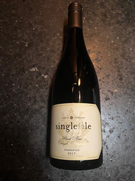 2017 Singlefile Estate Pinot Noir, Australia, Western Australia, South ...