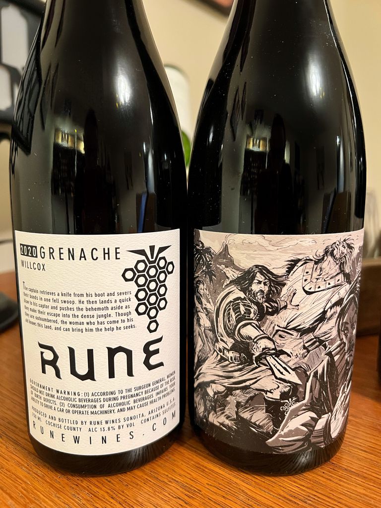 2019 Rune Wines Grenache, USA, Arizona, Willcox - CellarTracker