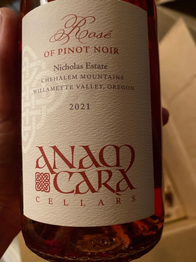 2021 Anam Cara Pinot Noir Rosé, USA, Oregon, Willamette Valley ...