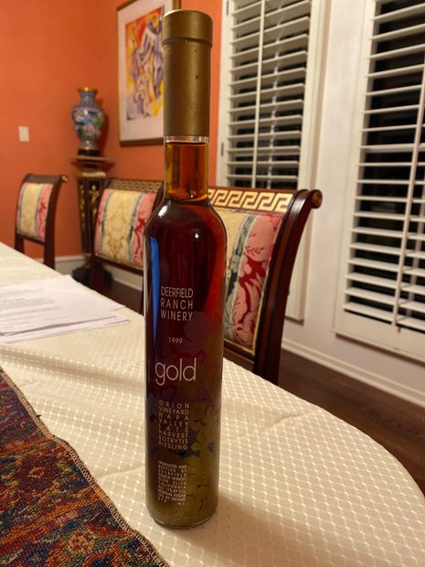 NV Deerfield Ranch Riesling Gold Late Harvest Botrytis Orion Vineyard ...