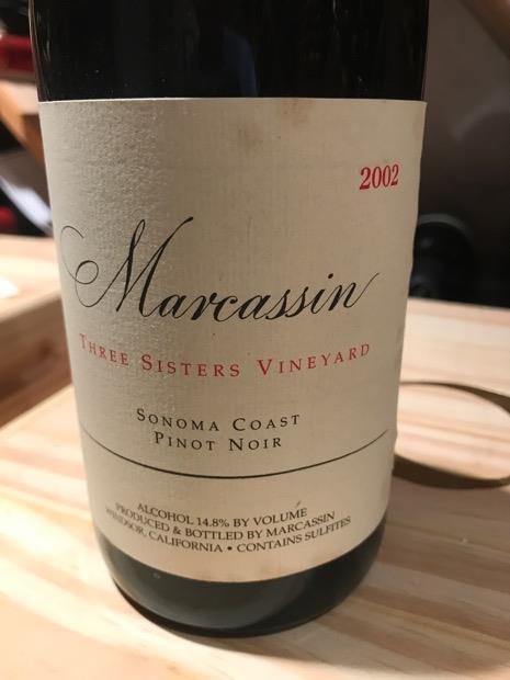 2002 Marcassin Pinot Noir Three Sisters Vineyard, USA, California ...