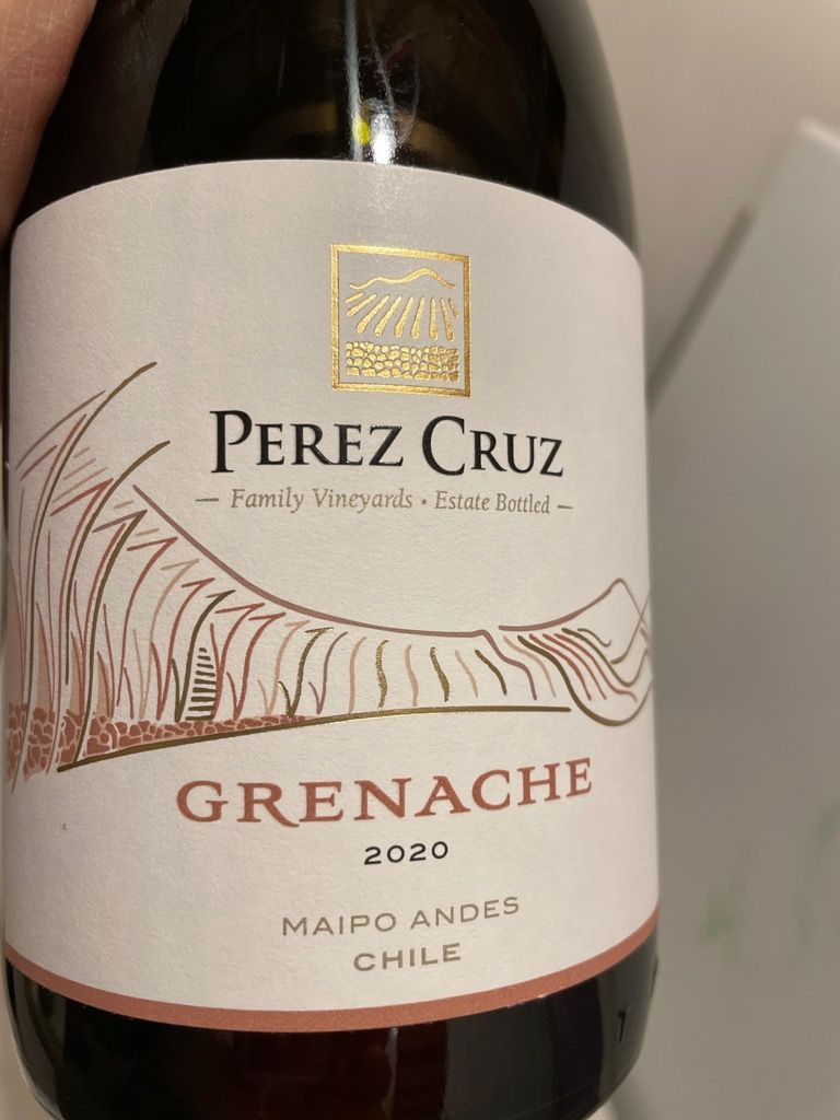 2020 Viña Perez Cruz Grenache Maipo Andes, Chile, Maipo Valley ...