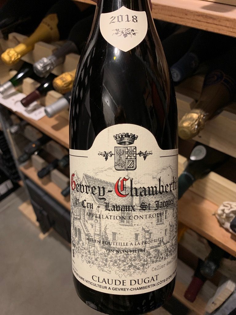 2018 Claude Dugat Gevrey-Chambertin 1er Cru Lavaux St. Jacques, France ...
