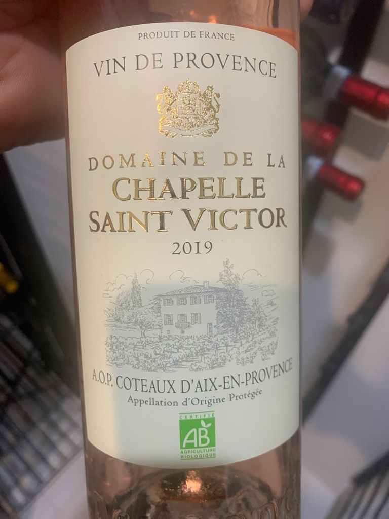 2019 Les Vins Breban Coteaux d'Aix-en-Provence Domaine de la Chapelle ...