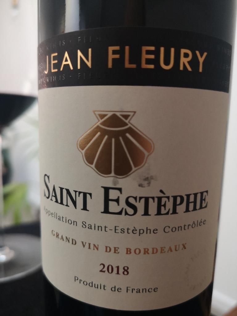 2018 Jean Fleury Saint-Estèphe, France, Bordeaux, Médoc, St. Estèphe ...
