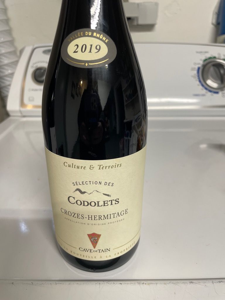 2019 Cave de Tain Crozes-Hermitage Sélection des Codolets, France ...