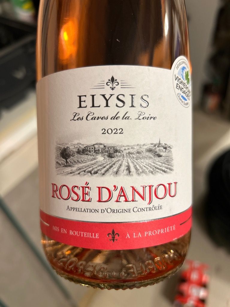 2024 Elysis Rosé d'Anjou, France, Loire Valley, Anjou-Saumur, Rosé d ...