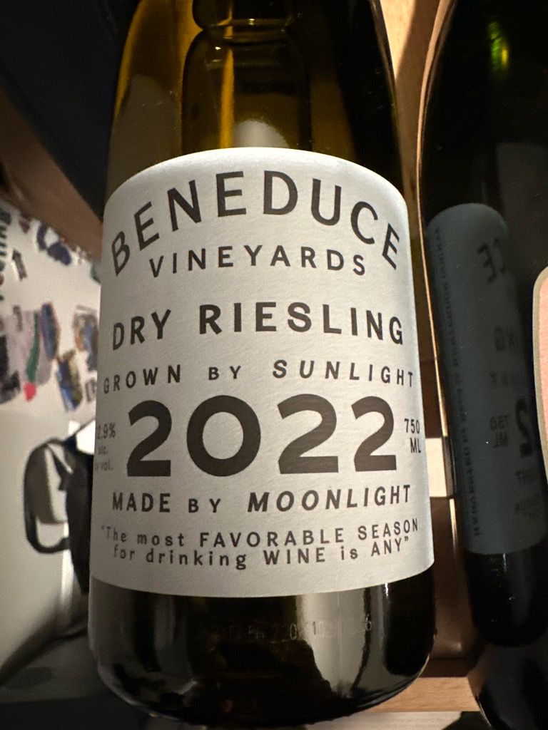 2023 Beneduce Vineyards Riesling Dry Riesling, USA, New Jersey ...