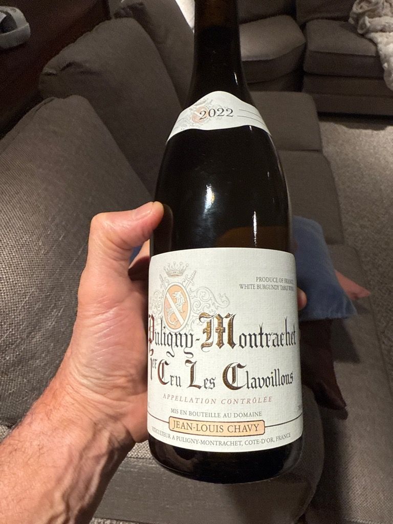 2022 Jean-Louis Chavy Puligny-Montrachet 1er Cru Les Clavoillons ...