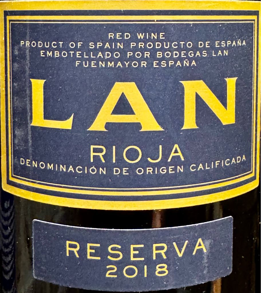 2018 Bodegas LAN Rioja Reserva, Spain, La Rioja, La Rioja Alta, Rioja ...