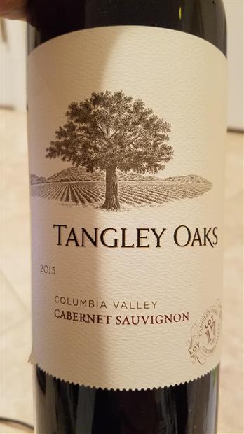 2013 Tangley Oaks Cabernet Sauvignon Lot 17, USA, Oregon, Columbia ...