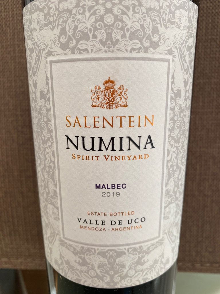2019 Bodegas Salentein Malbec Numina Spirit Vineyard, Argentina ...