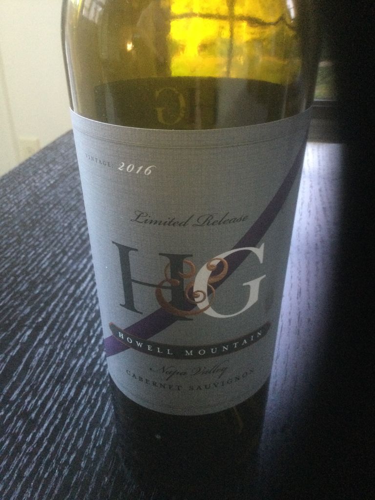 2016 H&G Wines Cabernet Sauvignon Limited Release Howell Mountain, USA ...