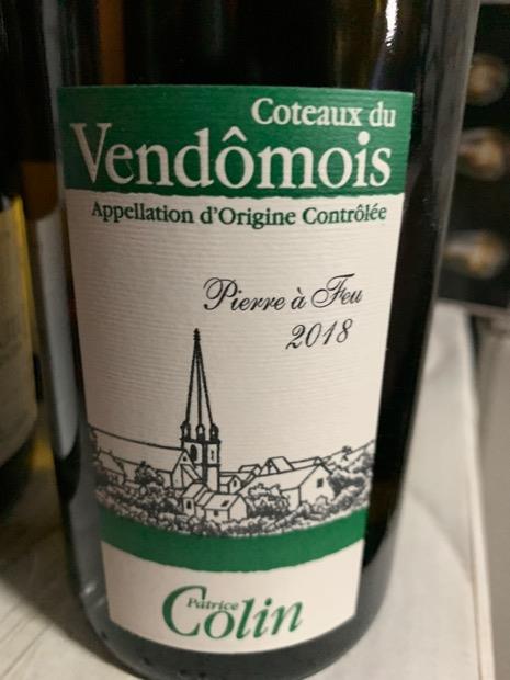 2018 Domaine Patrice Colin Coteaux du Vendômois Pierre à Feu, France ...