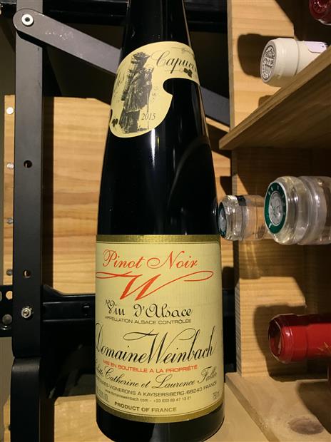 2015 Domaine Weinbach Pinot Noir W, France, Alsace - CellarTracker
