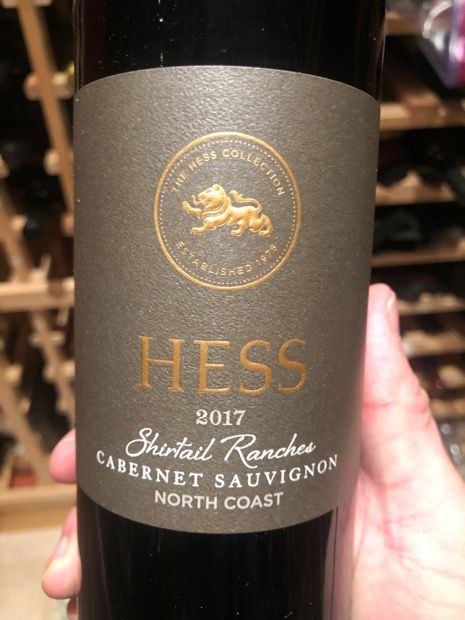 2017 The Hess Collection Cabernet Sauvignon Shirtail Ranches, USA ...