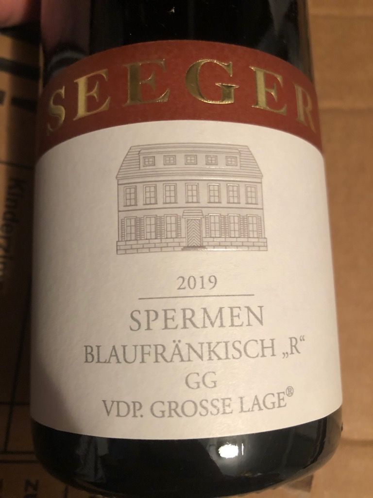 2022 Seeger Leimener Herrenberg Spermen Blaufränkisch Großes Gewächs ...