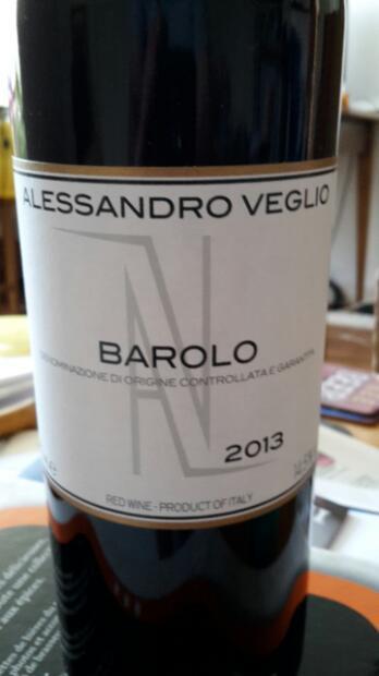 2013 Alessandro Veglio Barolo, Italy, Piedmont, Langhe, Barolo ...