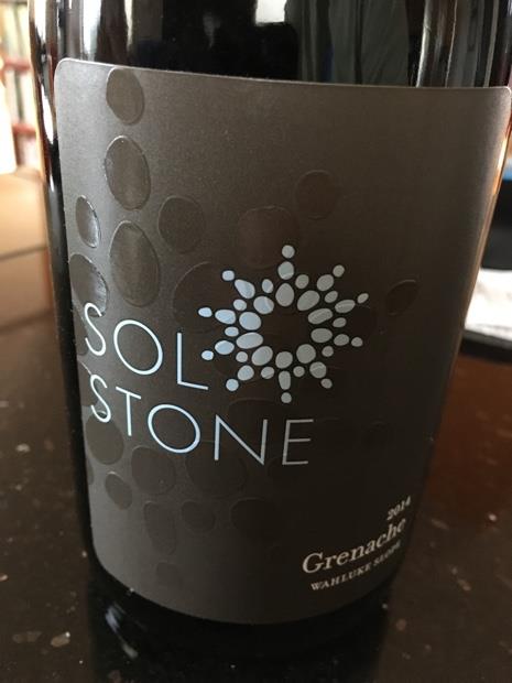 2014 Sol Stone Grenache, USA, Washington, Columbia Valley - CellarTracker