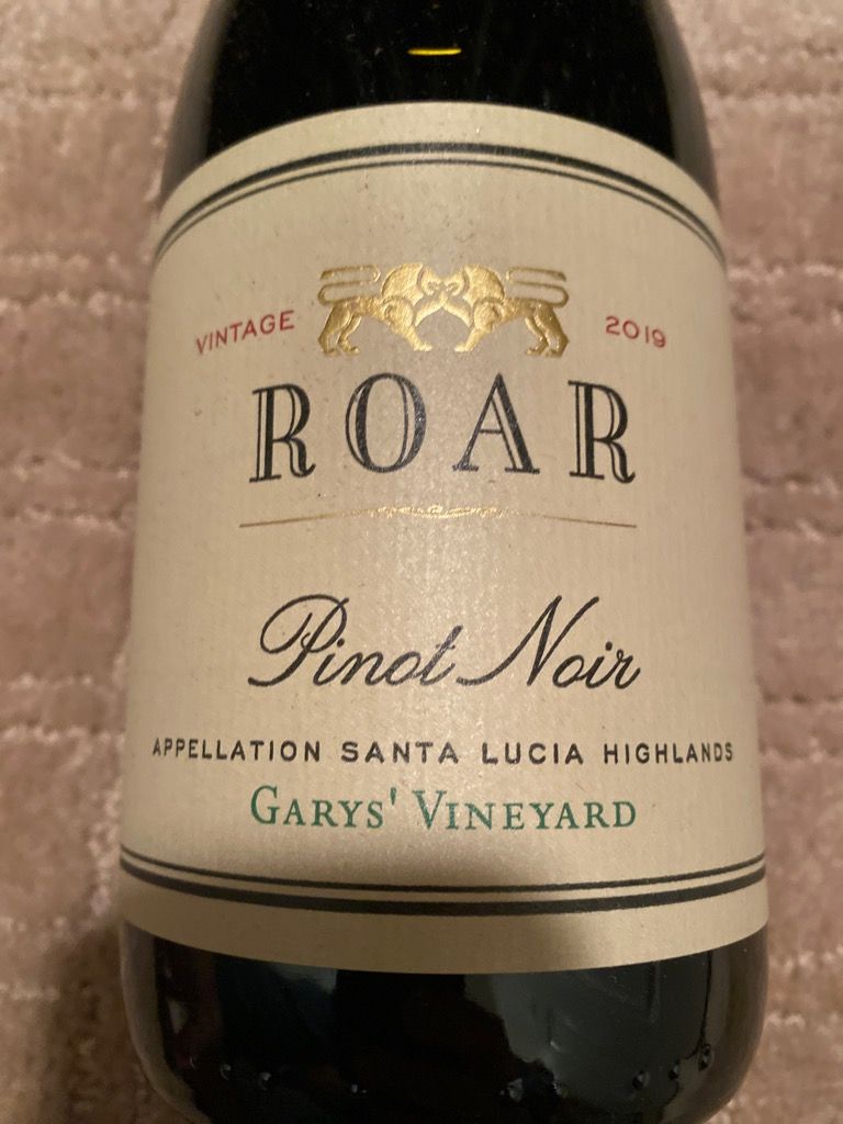 2019 Roar Pinot Noir Garys' Vineyard, USA, California, Central Coast ...