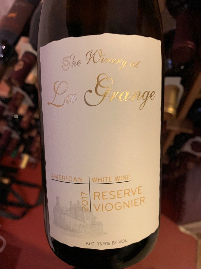 2021 The Winery at La Grange Viognier Reserve, USA, Virginia, Northern ...