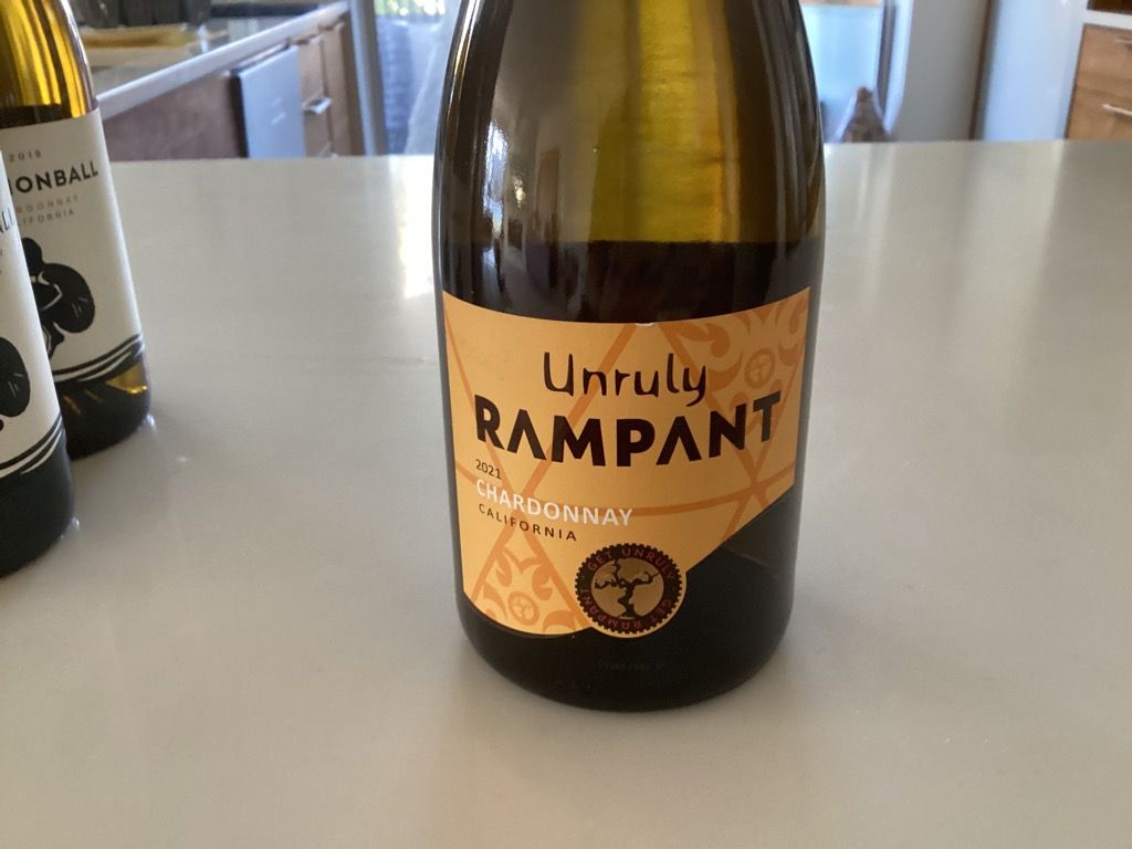 2021 Unruly Wine Cellars Chardonnay Rampant, USA, California ...