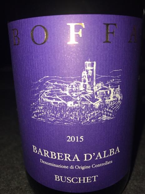 2015 Boffa Carlo Barbera d'Alba Buschet, Italy, Piedmont, Alba, Barbera ...
