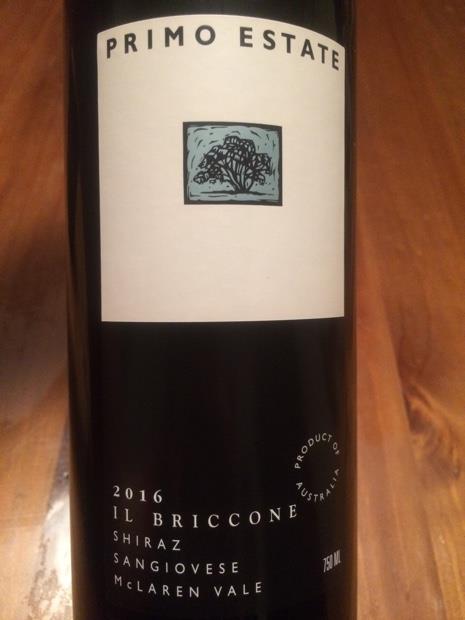 2016 Primo Estate Il Briccone, Australia, South Australia, Mount Lofty ...