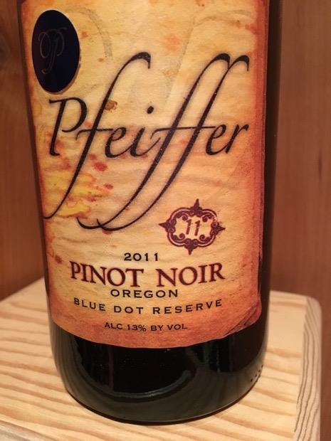 2011 Pfeiffer Vineyards Pinot Noir Blue Dot Reserve, USA, Oregon ...