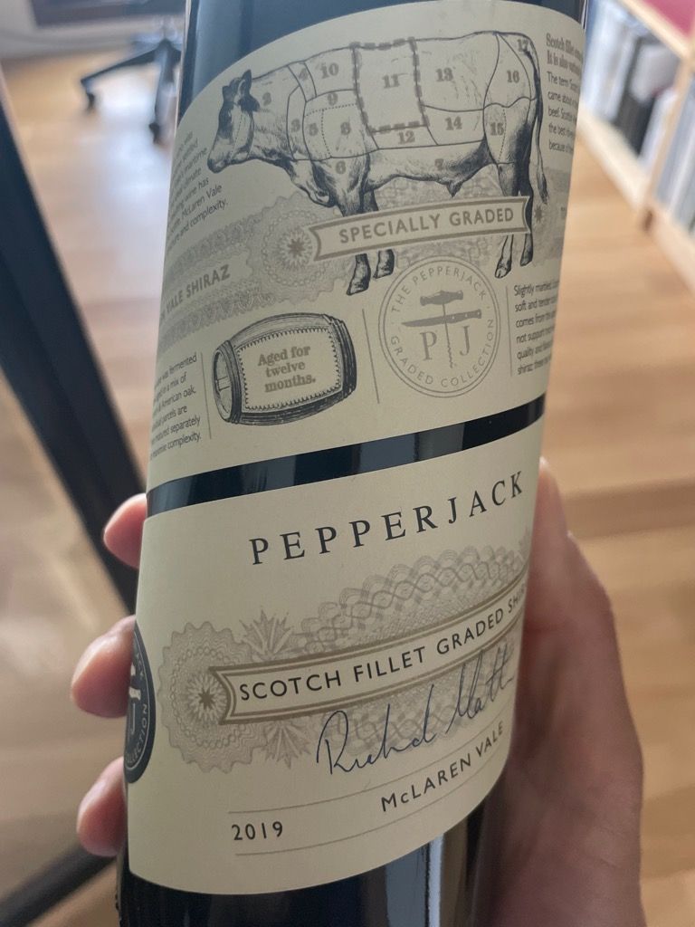2021 Pepperjack Shiraz Scotch Fillet Graded, Australia, South Australia ...